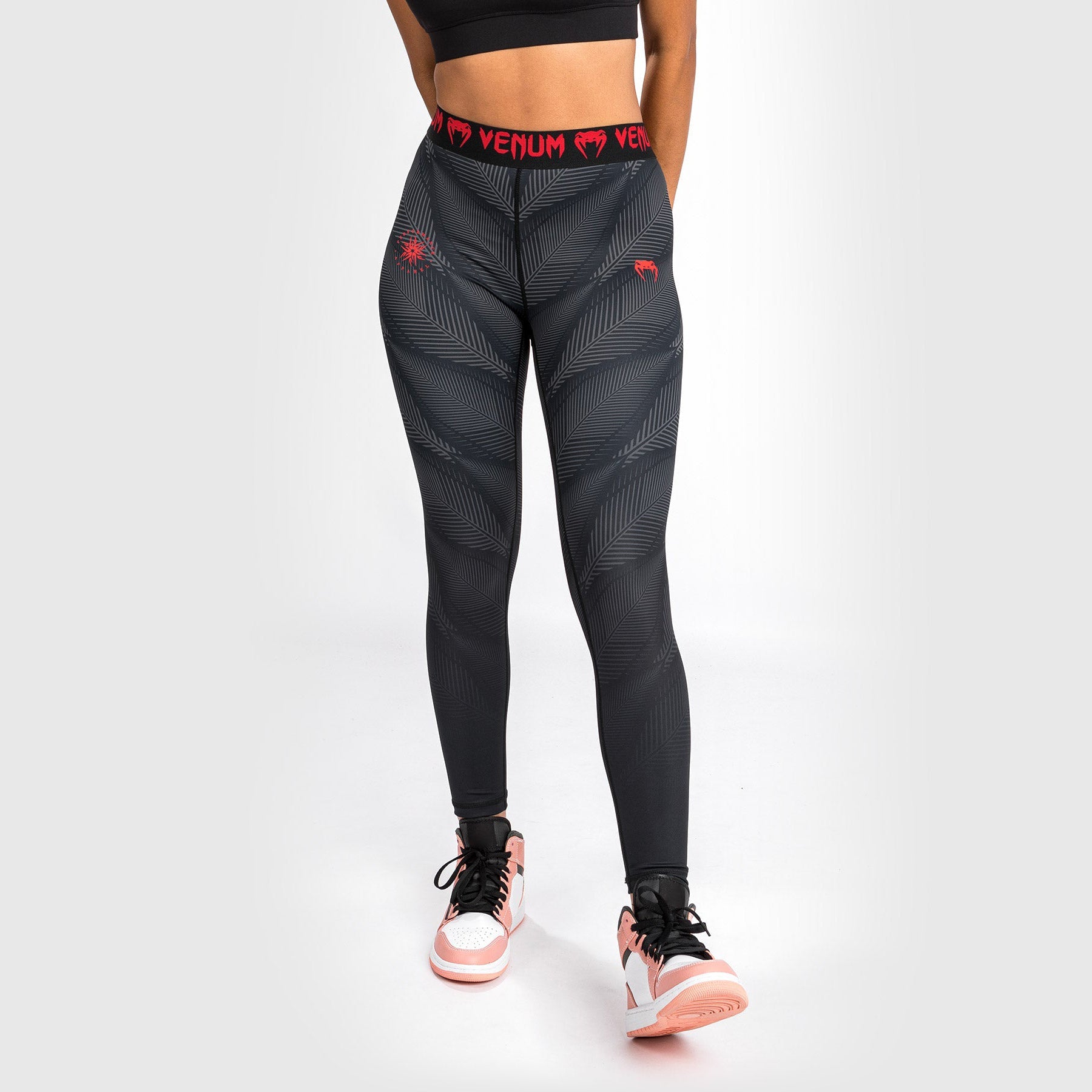 Venum Phantom-legging - zwart/rood - Venum Nederland