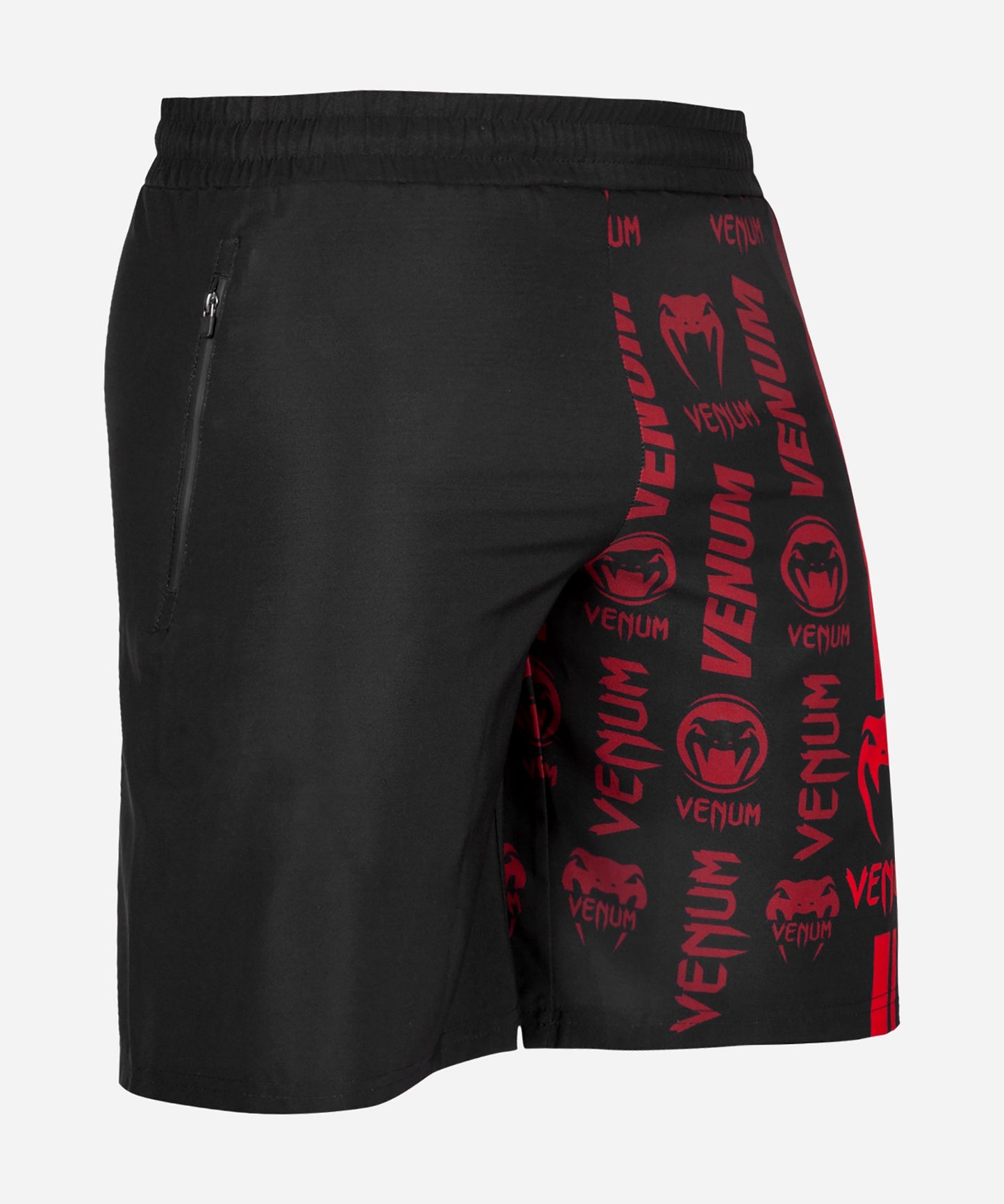 Venum Logos Training Shorts - Zwart/Rood - Venum Nederland